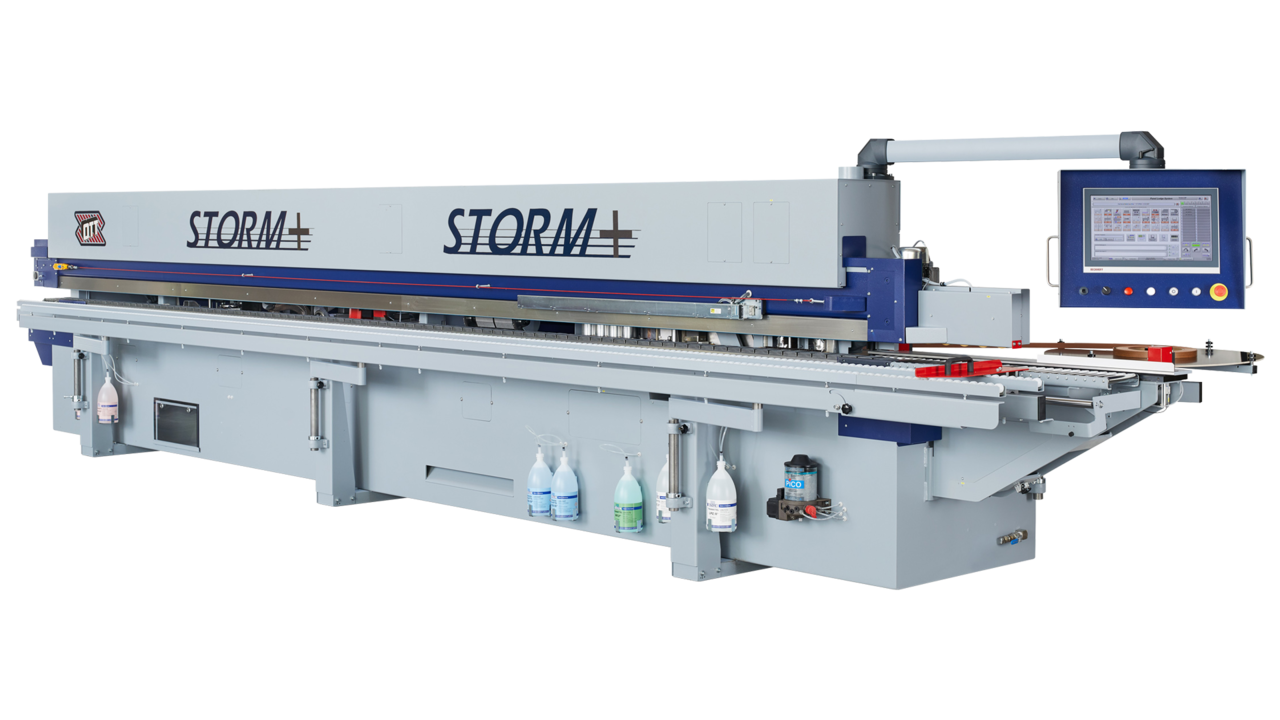 Kantenanleimmaschine Edgebander Storm+ Industriemaschine Kantenanleimen
